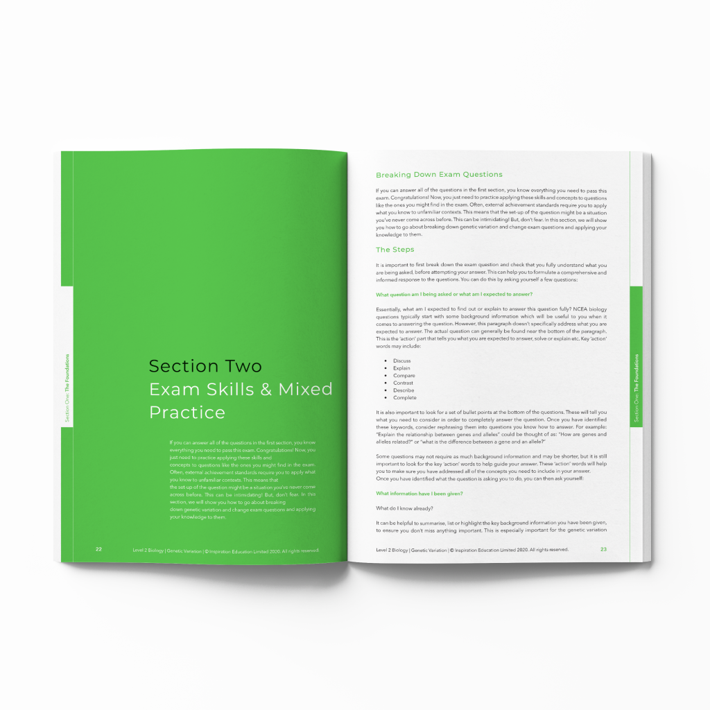 NCEA Level 2 Biology: Genetic Variation and Change Workbook - StudyTime ...