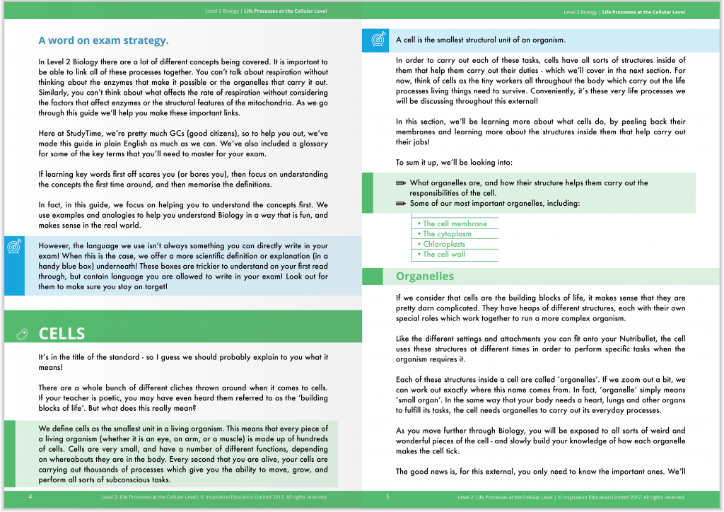 NCEA Level 2 Biology: Life Processes at the Cellular Level Guide ...
